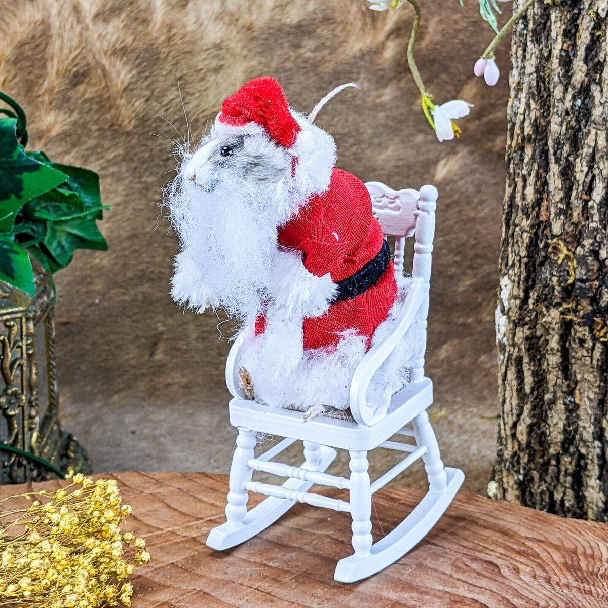 Santa Claus Mouse Rocking Chair Scene – Scenic City Oddities