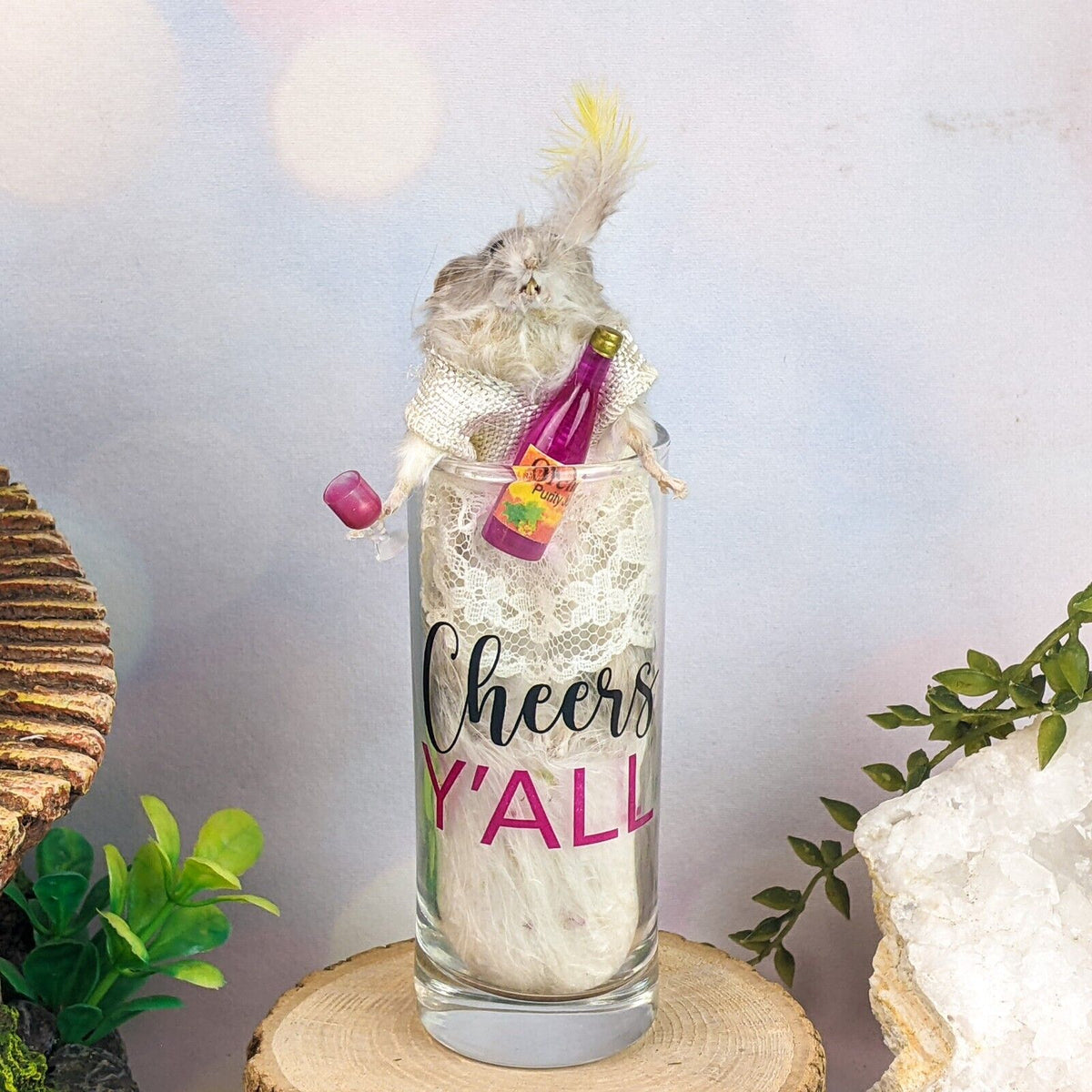 Mouse "Cheers Y'all" Wine Display – Scenic City Oddities