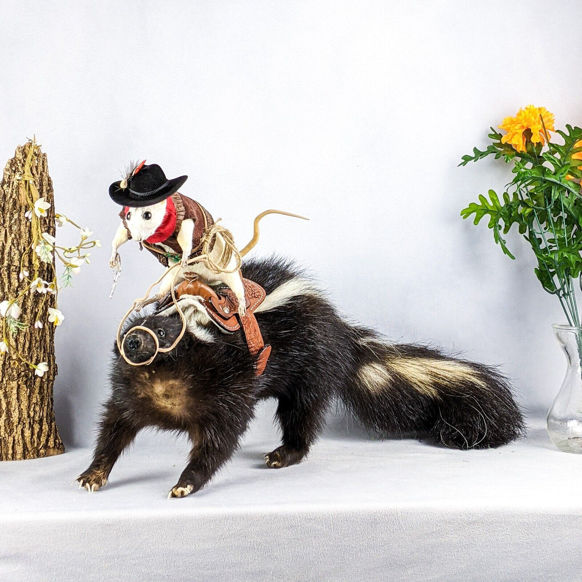 Cowboy Rat and Skunk Wild West – Scenic City Oddities