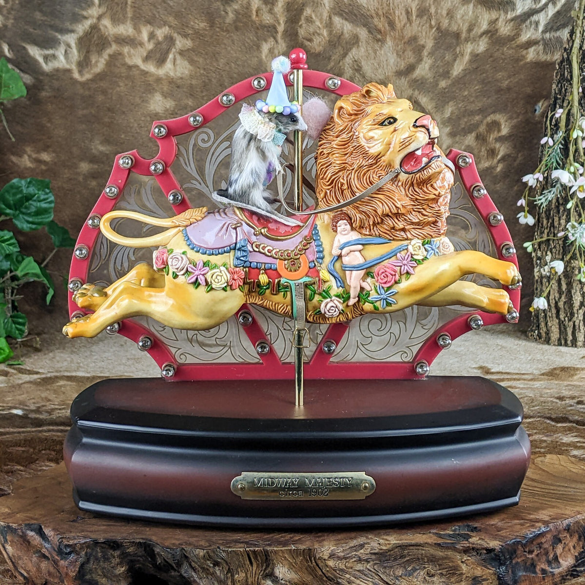 Mouse Clown On Vintage Carousel – Scenic City Oddities
