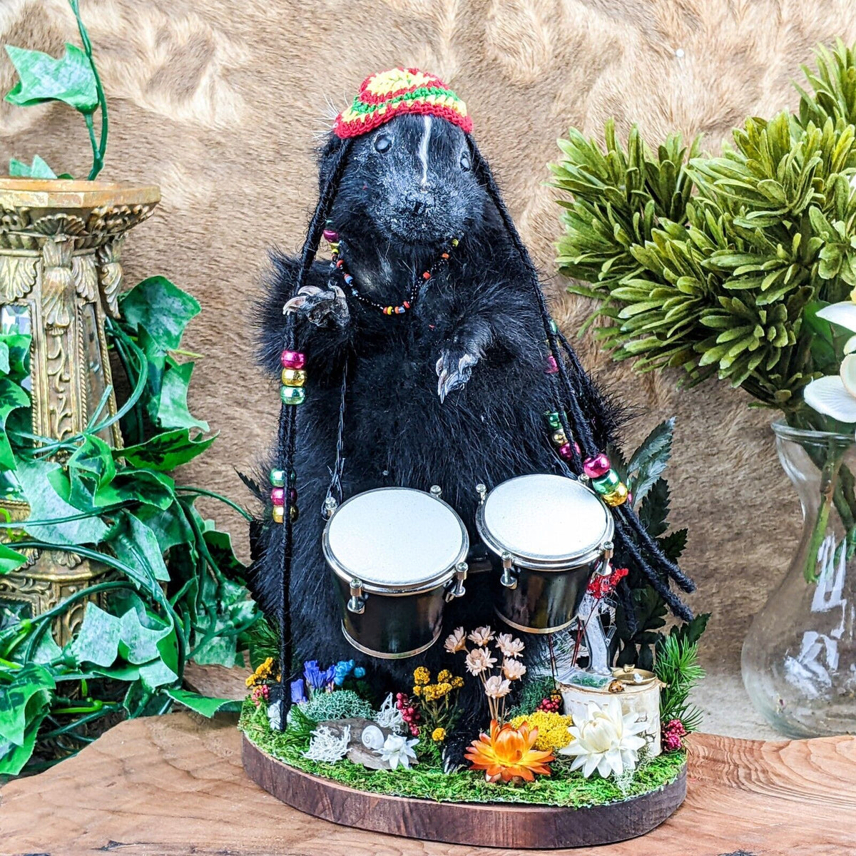 Rasta Bob Marley Bongo Baby Skunk – Scenic City Oddities
